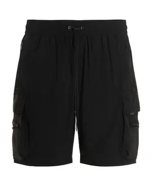 REPRESENT Bermuda Shorts With Cargo Pockets - Black