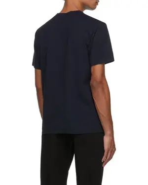 Maison Kitsuné Logo Embroidered Crewneck T-shirt