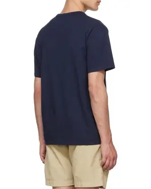 Maison Kitsuné Logo Embroidered Crewneck T-shirt