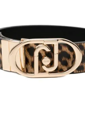 Liu Jo Reversible Animal-printed Belt