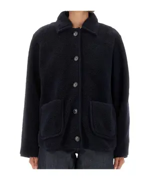 A.p.c. Long Sleeve Buttoned Jacket - Blue