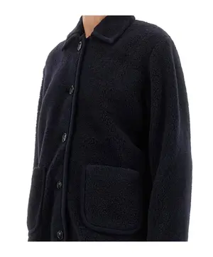 A.p.c. Textured Buttoned Jacket - Blue