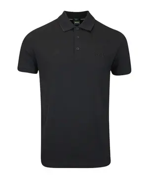 Hugo Boss Collared Short-sleeved Polo Shirt - Black