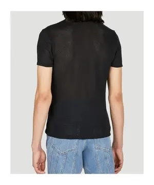 COURREGES Courrèges Logo Patch Mesh T-shirt