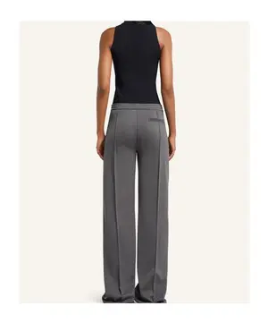 COURREGES High-neck Sleeveless Knit Top With Logo Detail