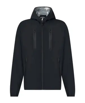 SAVE THE DUCK Hooded Zip-up Coat - Black
