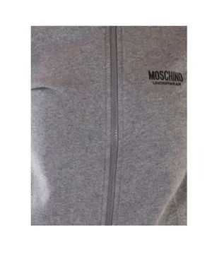 Moschino Logo Printed Zipper Sweater
