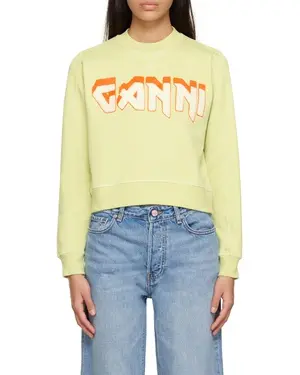 GANNI Isoli Rock Crew Neck Sweatshirt