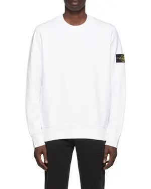 Stone Island Logo Patch Crewneck Sweatshirt