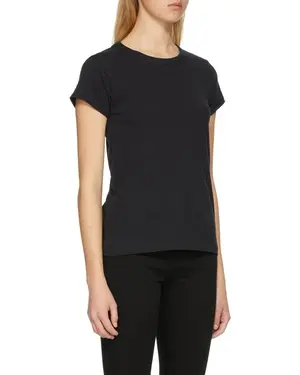 RAG  BONE Logo Round Collar Short-sleeved T-shirt