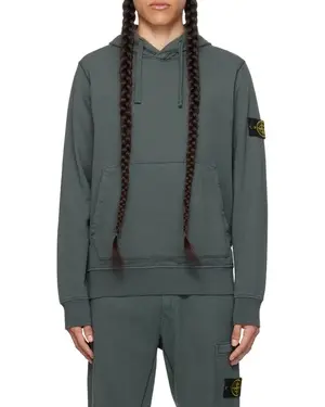 Stone Island Compass-patch Cotton Hoodie
