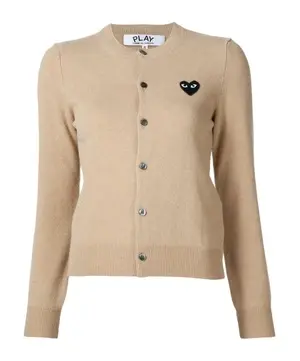Play Comme Des Garcon Long-sleeved Sweater - Beige