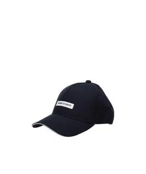 Emporio Armani Logo-patch Curved Peak Baseball Cap - Black