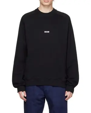MSGM Logo Printed Crewneck Sweatshirt
