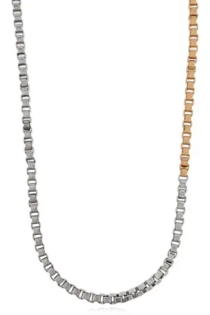 ALLSAINTS Dual Tone Box Chain Necklace