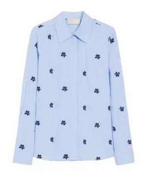 IBLUES Embroidered Shirt - Light Blue