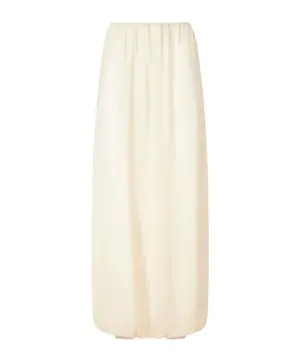 THE FRANKIE SHOP Mio Crepe Wide-leg Pants - White
