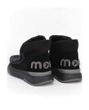 Mou Eskimo Logo-glitter Whipstitch-trim Boots