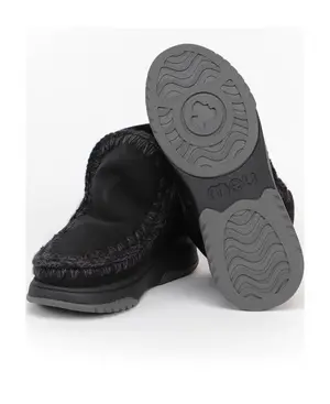 Mou Eskimo Logo-glitter Whipstitch-trim Boots