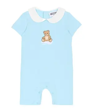 Moschino Teddy Bear Print Bodysuit - Blue