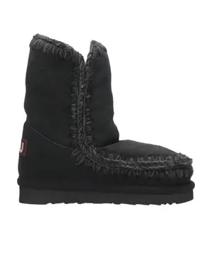 Mou Shearling-lined Ankle Boots - Black