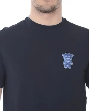 Emporio Armani Navy Blue Decal T-shirt