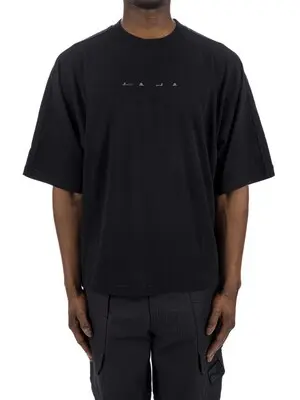 Stone Island Graphic-print Loose-fit T-shirt - Black