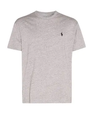 Polo Ralph Lauren Logo Embroidered Crewneck T-shirt - Gray