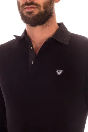 Emporio Armani Long-sleeved Polo Shirt
