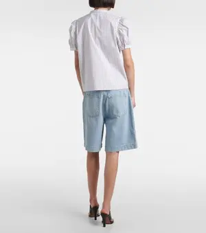 FRAME Striped Short-sleeved Shirt