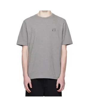 Maison Kitsuné Fox Head Comfort T-shirt - Medium Gray