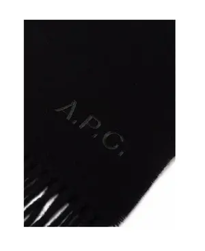 A.p.c. Logo-embroidered Wool Scarf