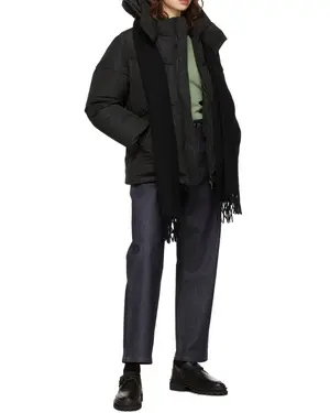 A.p.c. Logo-embroidered Wool Scarf