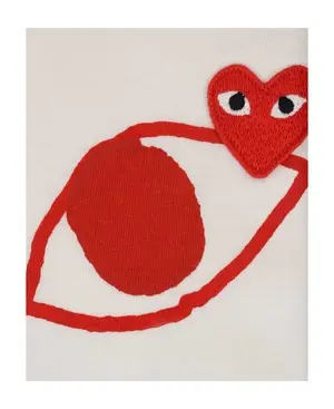 Play Comme Des Garcon Heart Print T-shirt