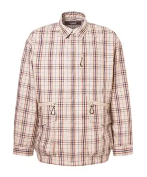 Comme Des Garçons Checked Cotton-blend Jacket - Nude