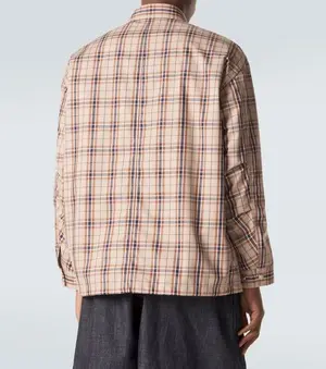 Comme Des Garçons Checked Cotton-blend Jacket