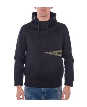 Emporio Armani Hooded Sweater - Black