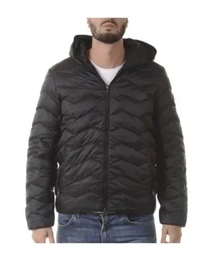 EA7 Logo Down Jacket - Black