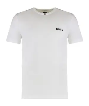 Hugo Boss Stripe Detailed Short-sleeved T-shirt - White
