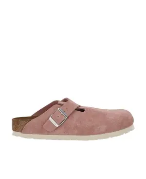 BIRKENSTOCK Logo Slippers - Nude