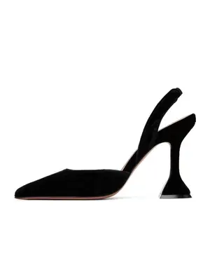 Amina Muaddi Holli 95 Sling Pointed-toe High-heeled Sandals