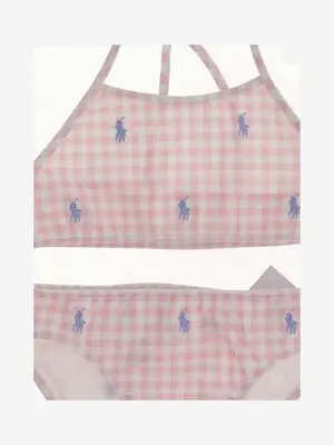 Polo Ralph Lauren Polo Pony Embroidered Two-piece Swimsuit