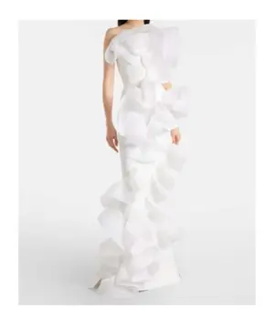 Maticevski Indulgence Organza-trimmed Bustier Gown