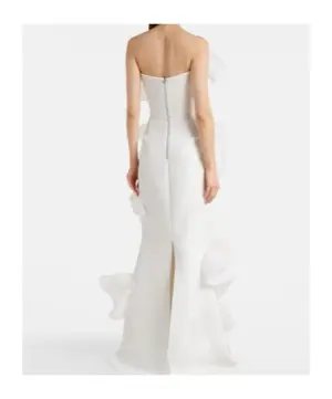 Maticevski Indulgence Organza-trimmed Bustier Gown