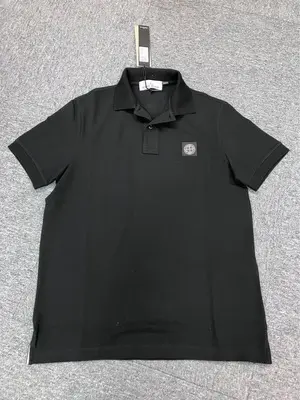 Stone Island Compass Patch Short-sleeved Polo Shirt