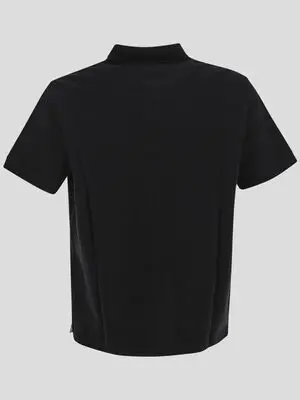Stone Island Slim Fit Short-sleeved Polo Shirt - Black