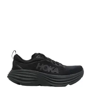 Hoka One One Bondi 8 Lace-up Sneakers - Black