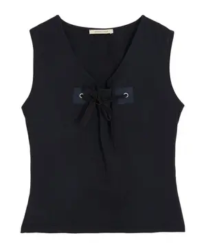 Paloma Wool Sleeveless Lace-up Top - Black
