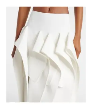 Maticevski Streaming Draped Midi Skirt