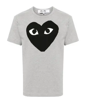 Play Comme Des Garcon Short-sleesleeved T-shirt - Gray